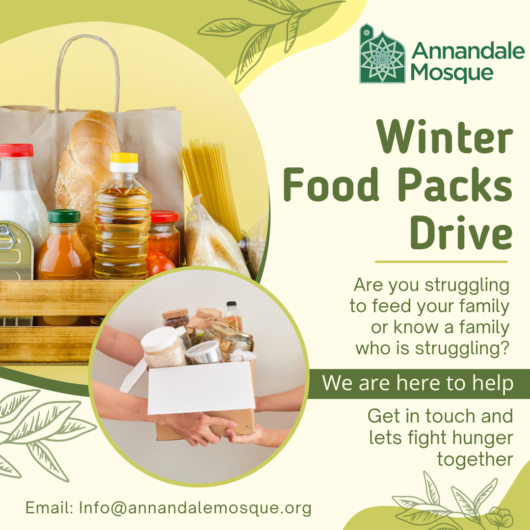 Winter Food Pack Drive – Annandale Mosque